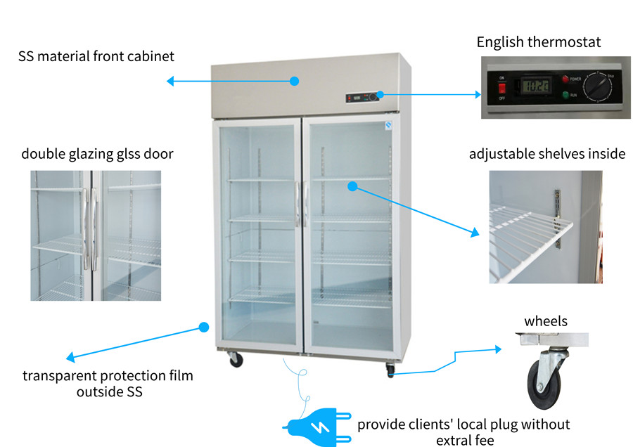 Commercial Glass Front Door Bar Fridge from China manufacturer - Meibca